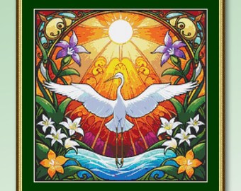 Counted Cross Stitch Pattern - Filigree (medallion) - Instant Digital ...