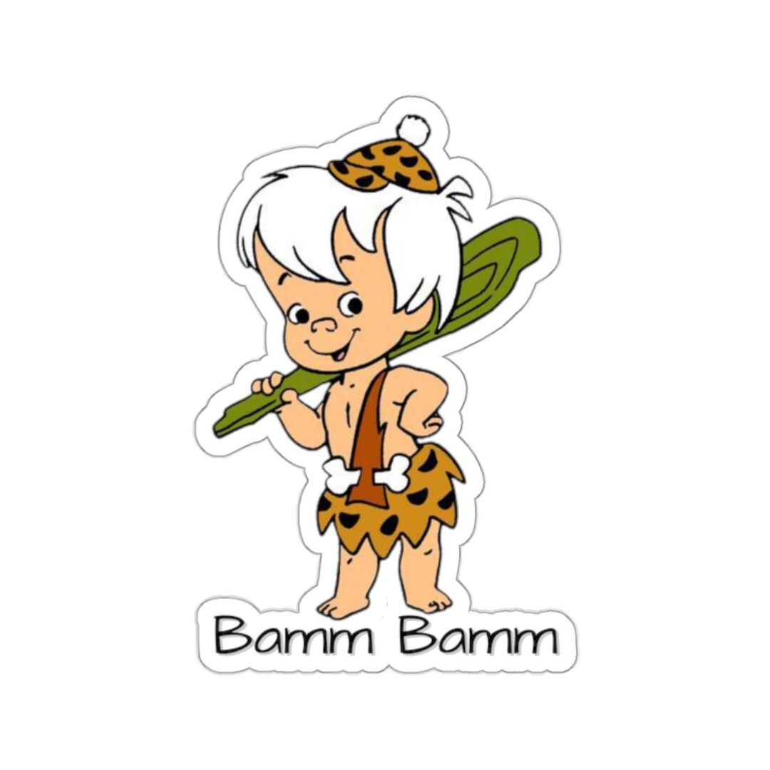 Bamm Bamm Kiss-cut Stickers, Cartoon Sticker Pack, Classic 70s ...