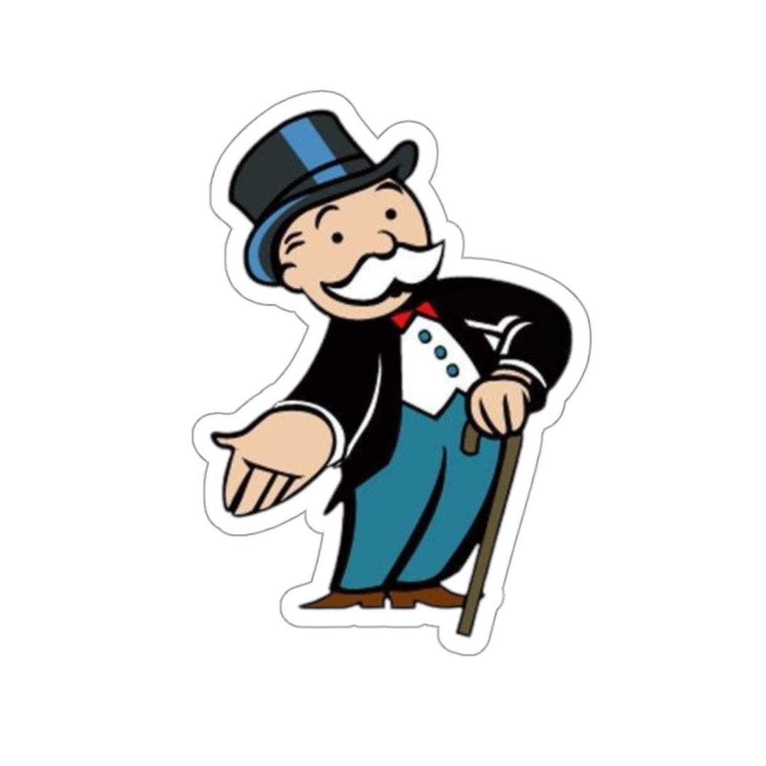 Monopoly Man Sticker: Retro Gaming Laptop Decal - Etsy