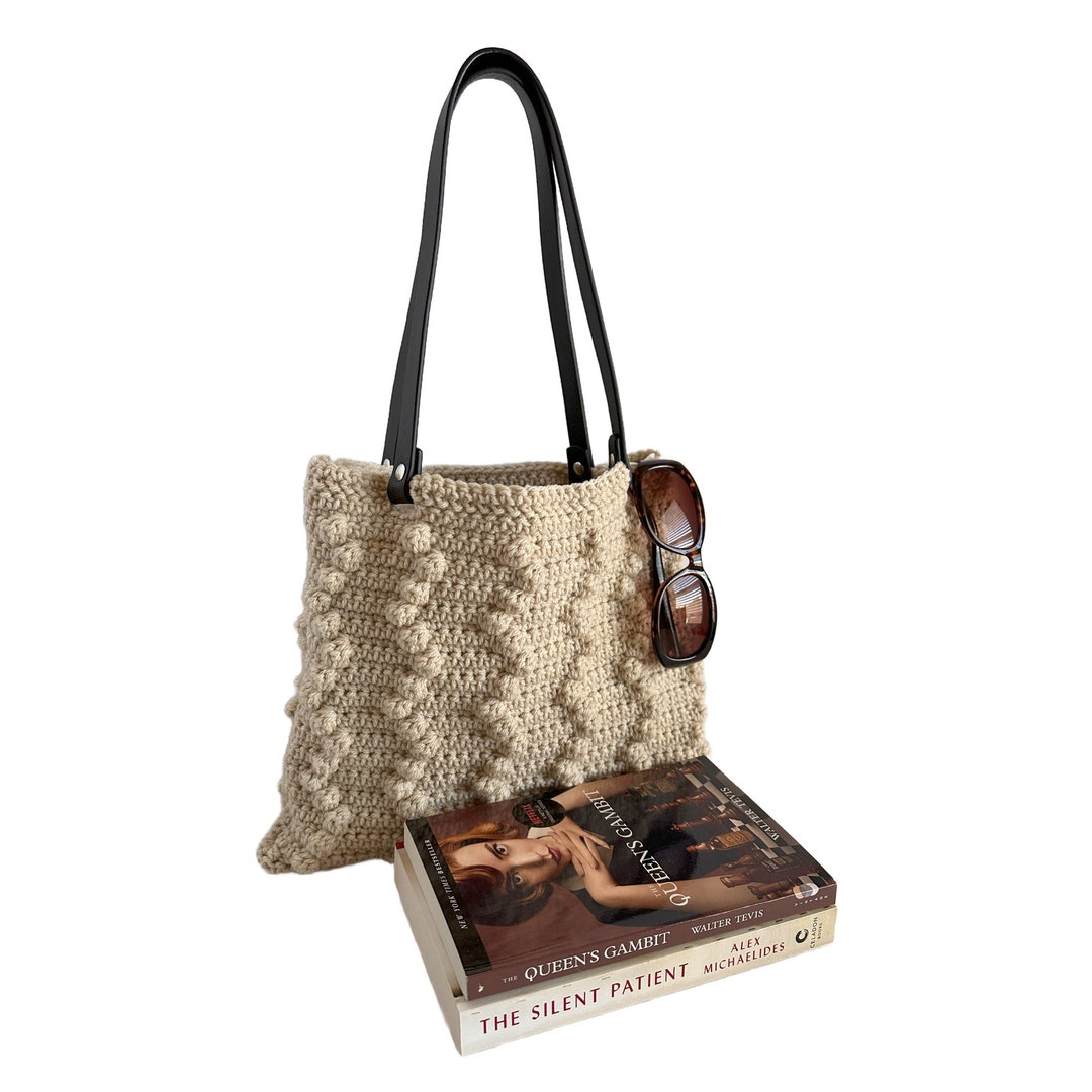 Crochet Book Bag Pattern, Crochet Tote Bag Pattern, Crochet Bag Pattern ...