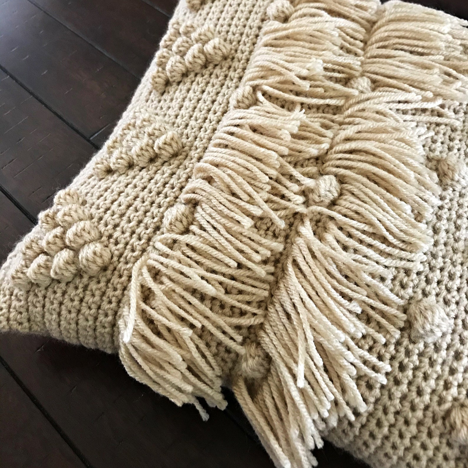 Crochet Pillow Pattern//boho Pillow Pattern//crochet PDF - Etsy