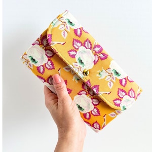 Snap Wallet Sewing Pattern PDF | Beginner Wallet Tutorial | DIY Fabric ...