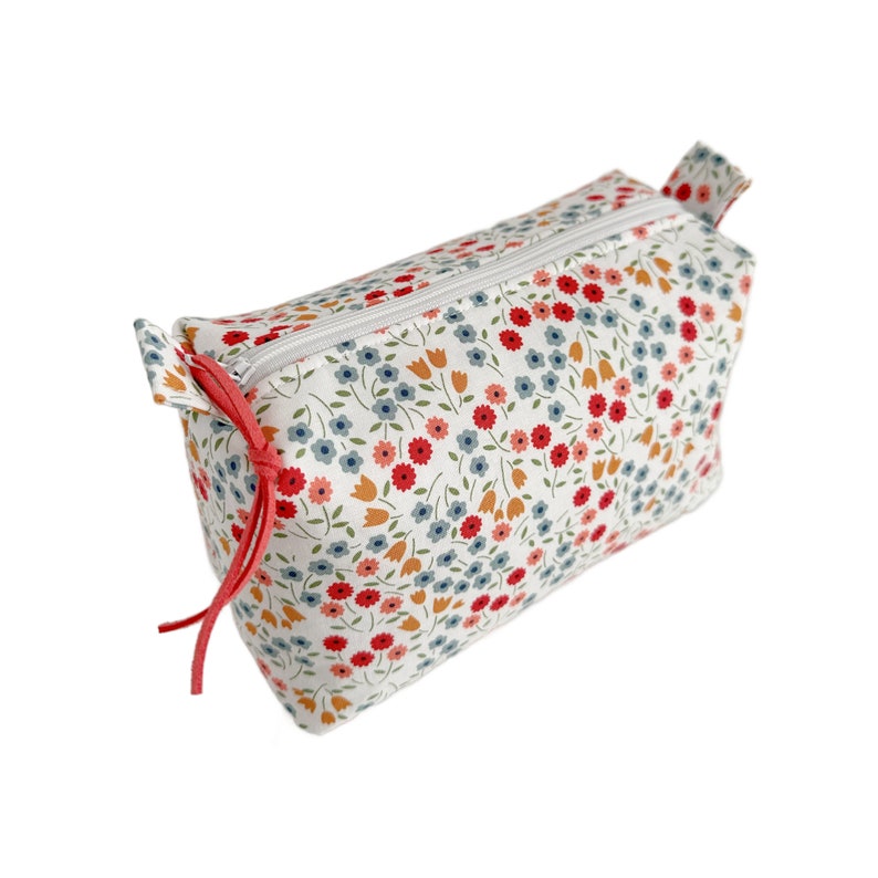 Boxy Makeup Bag Sewing Pattern PDF | Zipper Cosmetic Pouch Tutorial ...