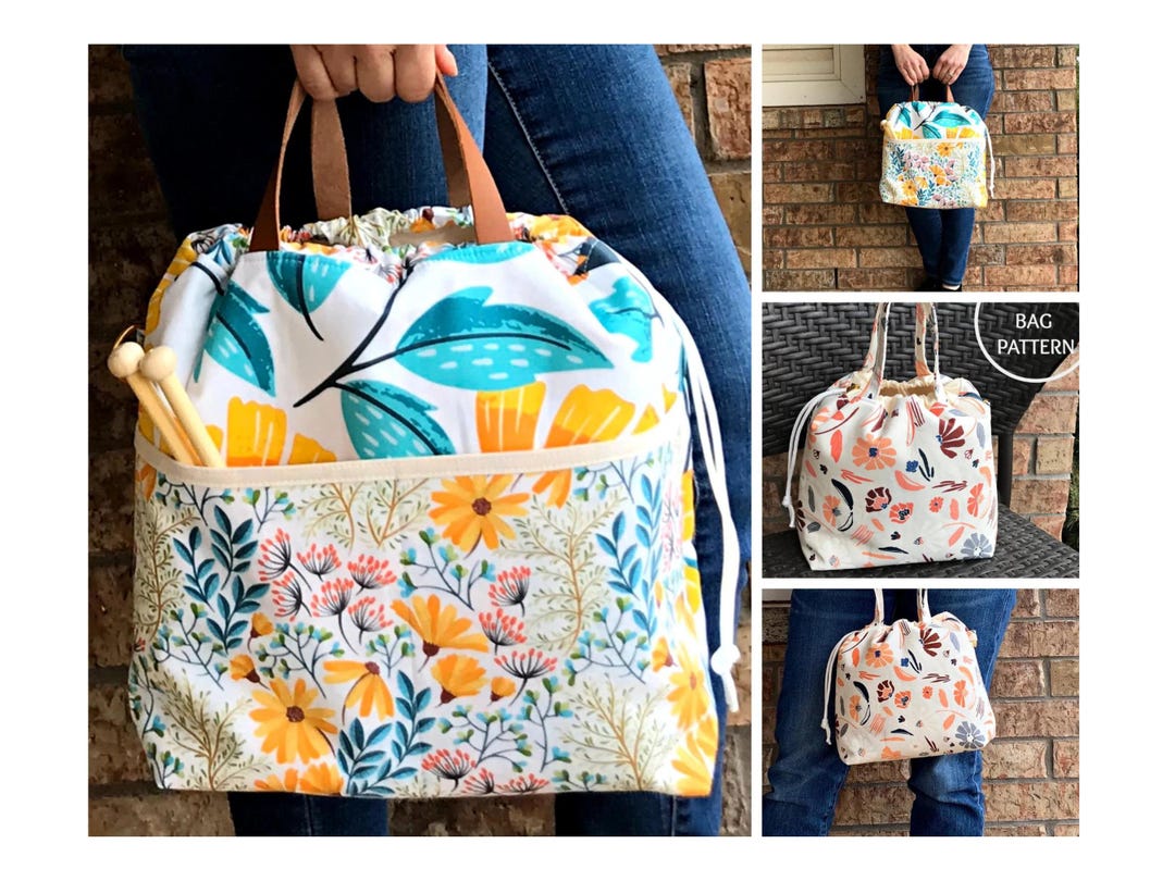 Bag Pattern PDF// Pattern Bundle//two Bag Patterns//sewing Bag Pattern//project Bag Patterns ...