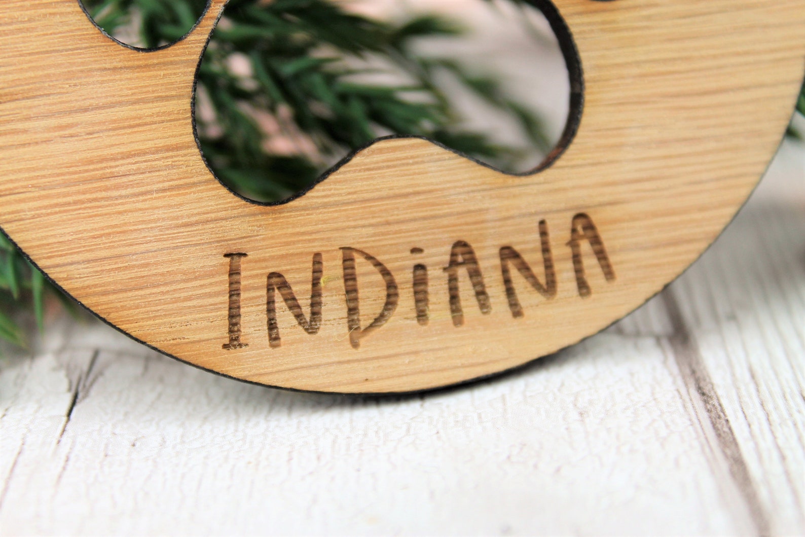 Cat Bauble Dog Decoration Engraved Wooden Paw Print Personalised ...