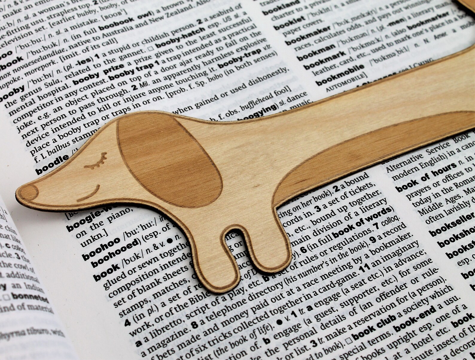 Wooden Dachshund Sausage Dog Bookmark Engraved Personalised - Etsy