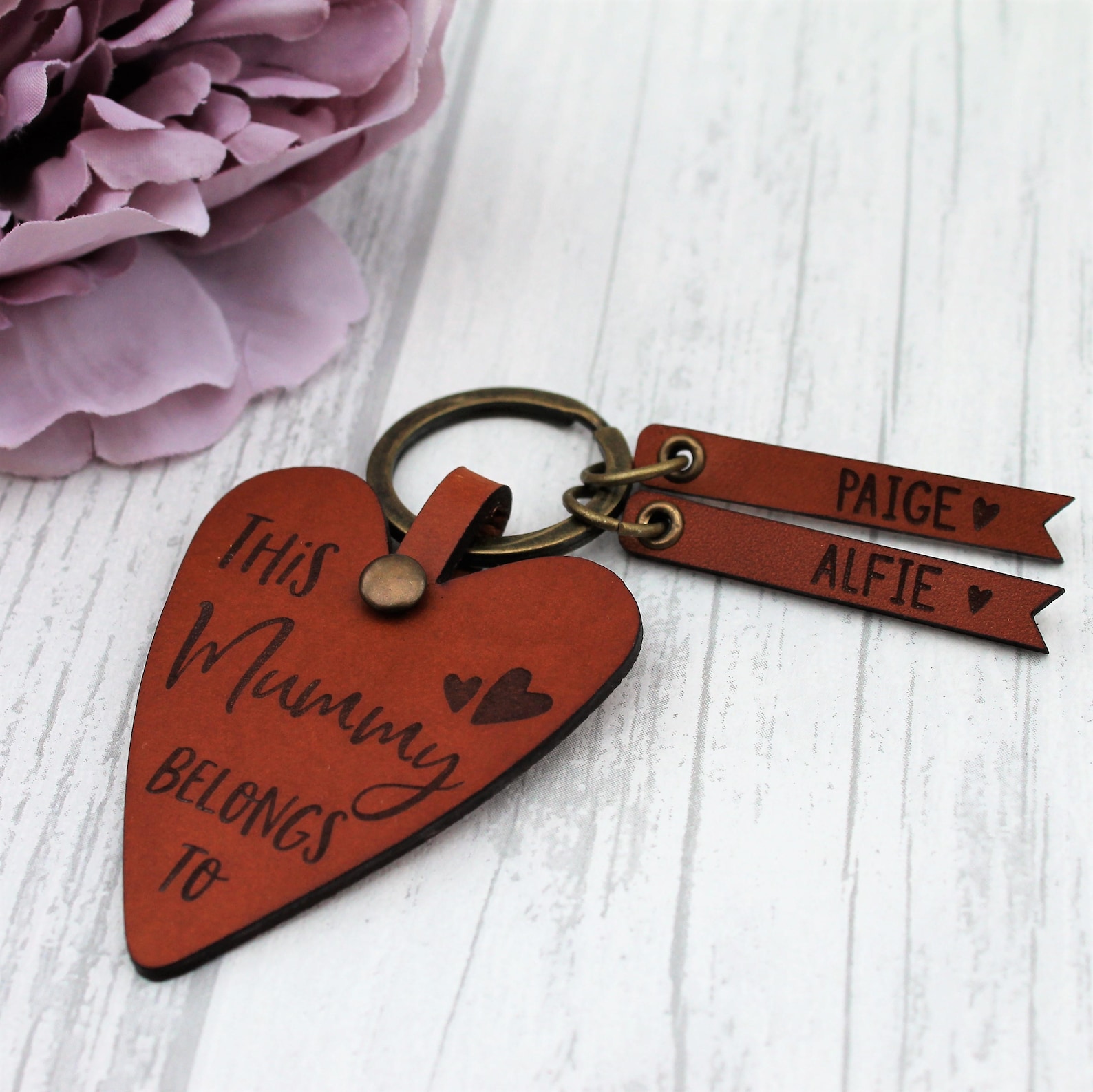 Personalised Mummy Keyring With Custom Kids Names Mothers Day - Etsy UK