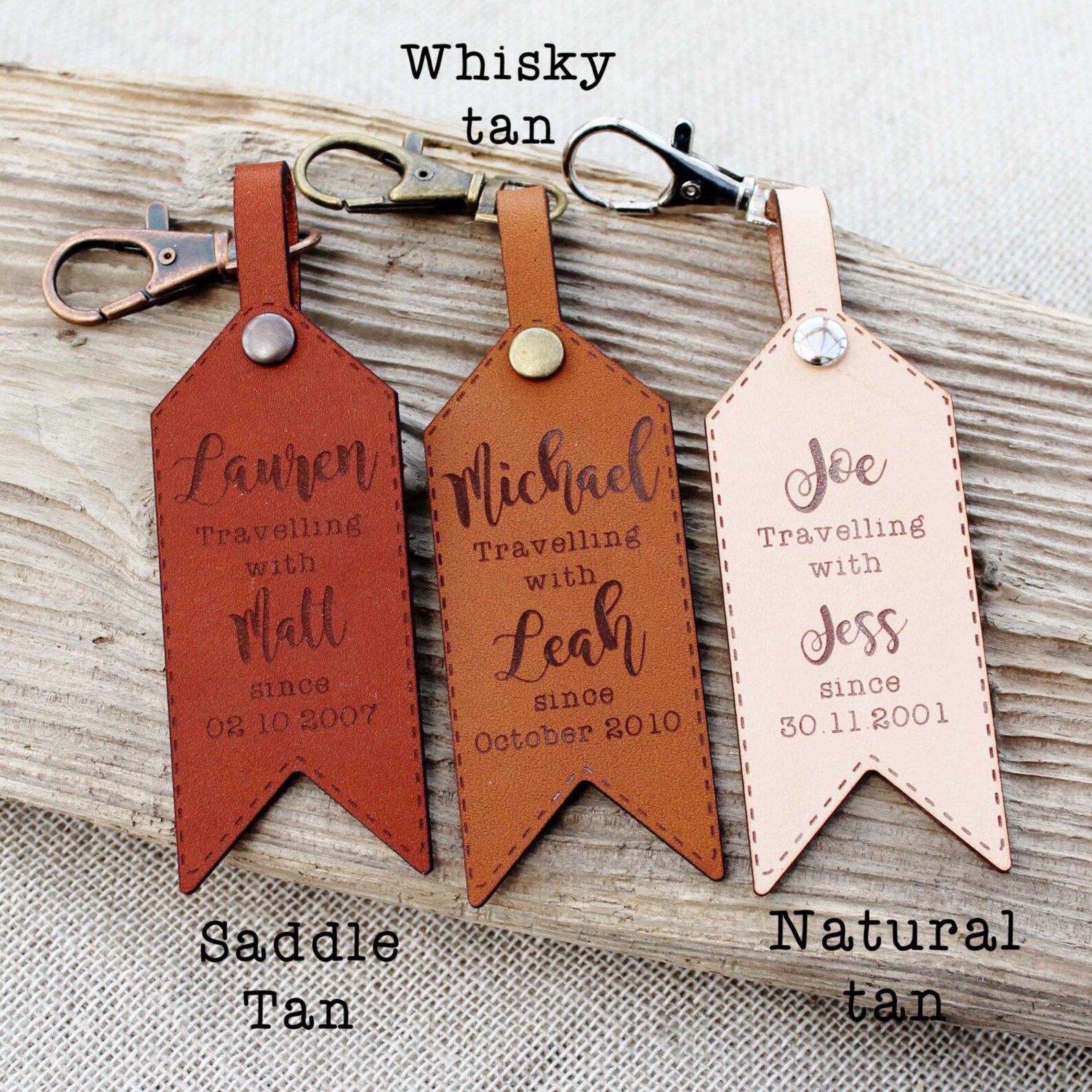 Personalized Luggage Tag Personalised Leather Keychain - Etsy