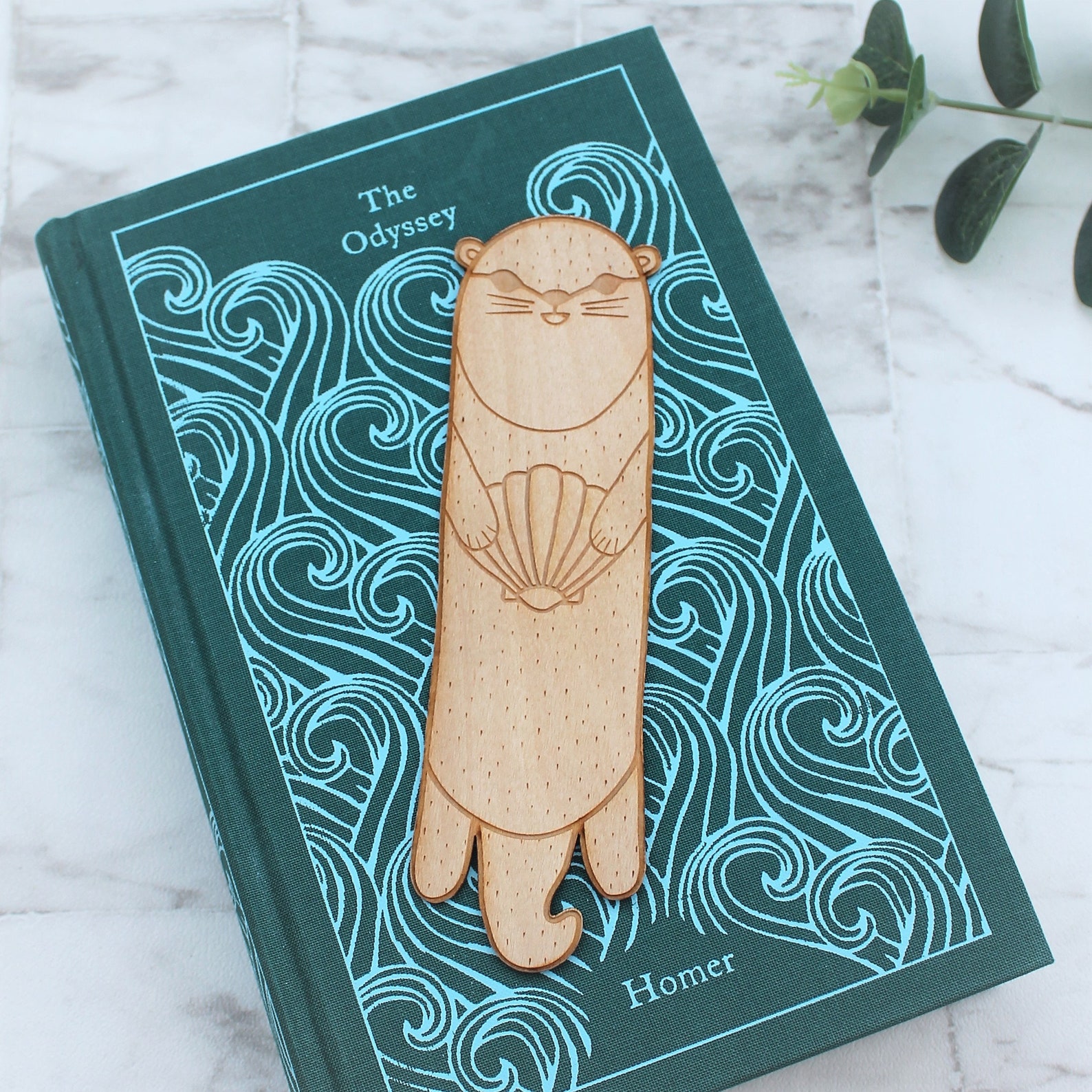 Otter Wooden Bookmark Book Lover Gift - Etsy UK