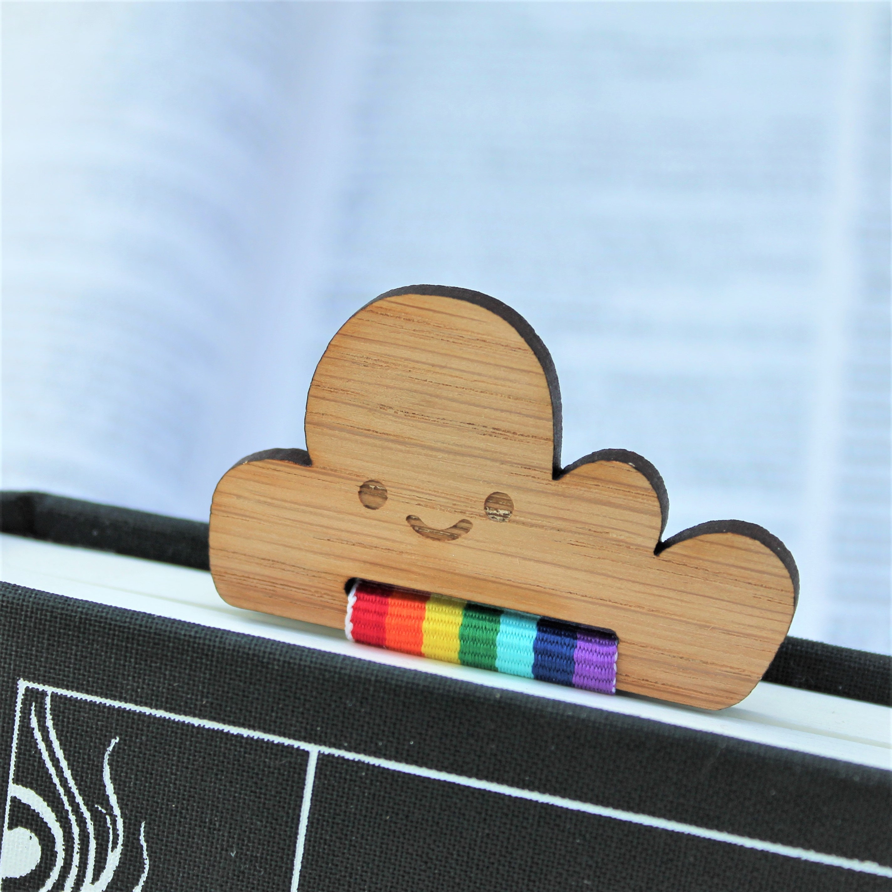 Rainbow Cloud Bookmark Kawaii Gift for Kids - Etsy UK
