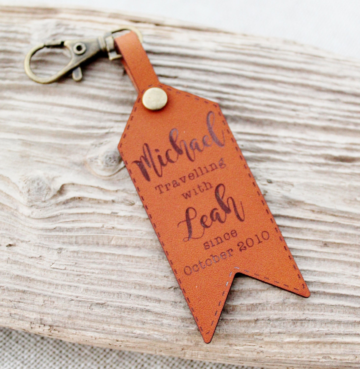 Personalized Luggage Tag Personalised Leather Keychain - Etsy