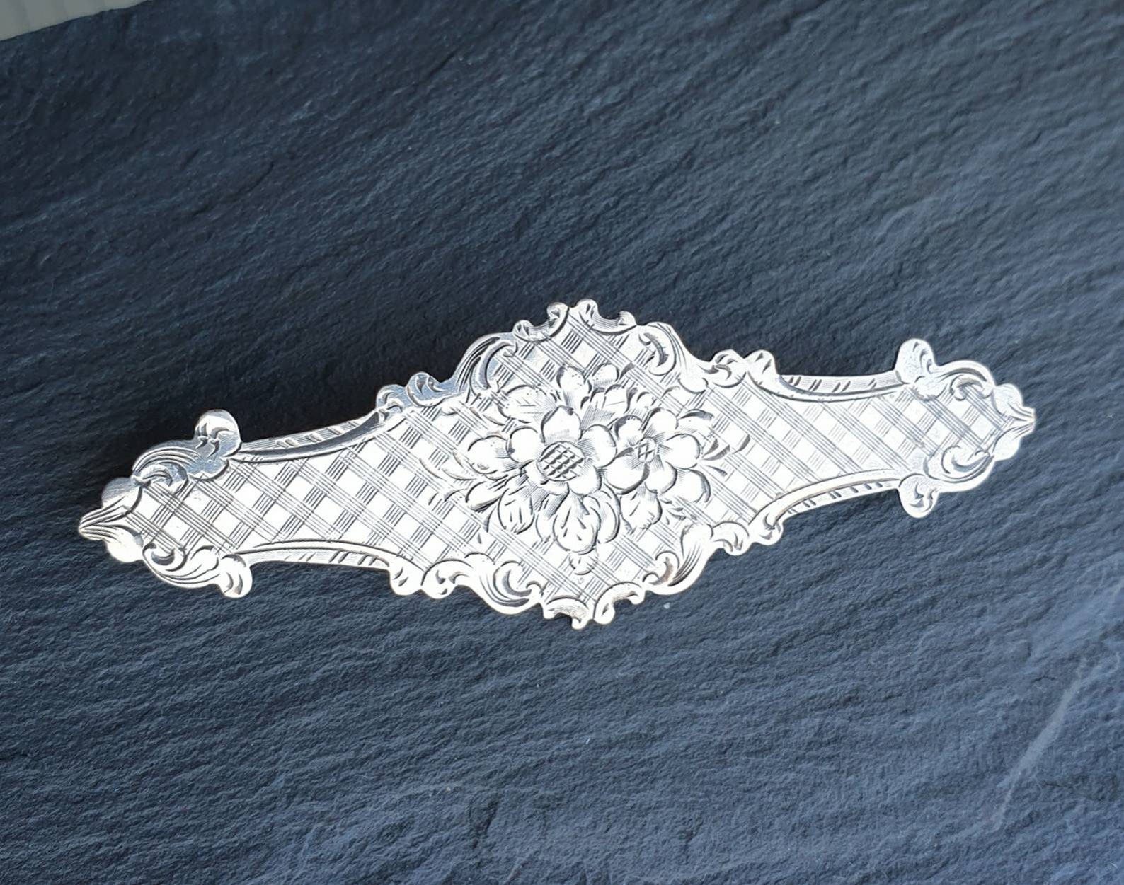 Victorian SILVER BROOCH Antique Floral Bouquet Design 8.8g | Etsy