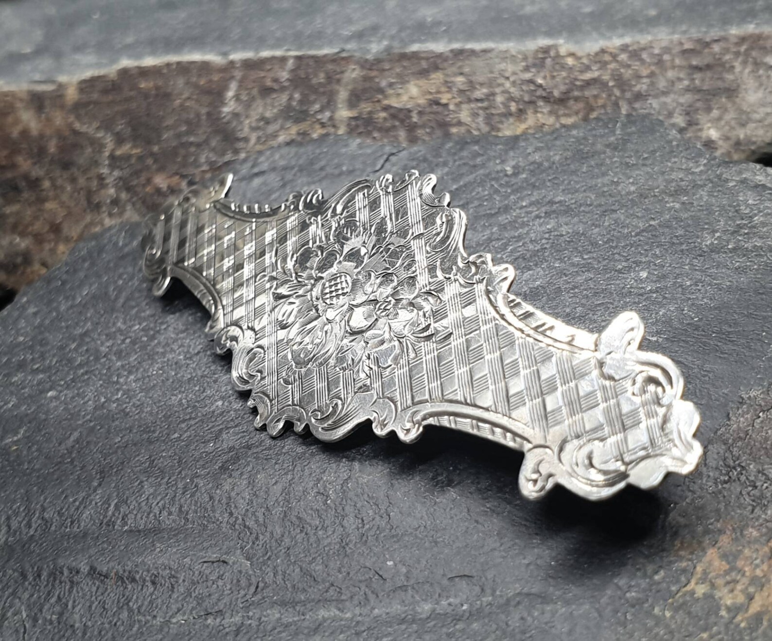 Victorian SILVER BROOCH Antique Floral Bouquet Design 8.8g | Etsy