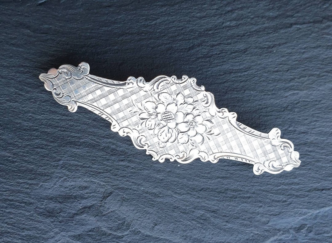 Victorian SILVER BROOCH Antique Floral Bouquet Design 8.8g - Etsy
