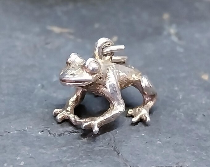 Vintage Silver FROG TOAD Charm - for Bracelet Mini - 2.8g - Etsy
