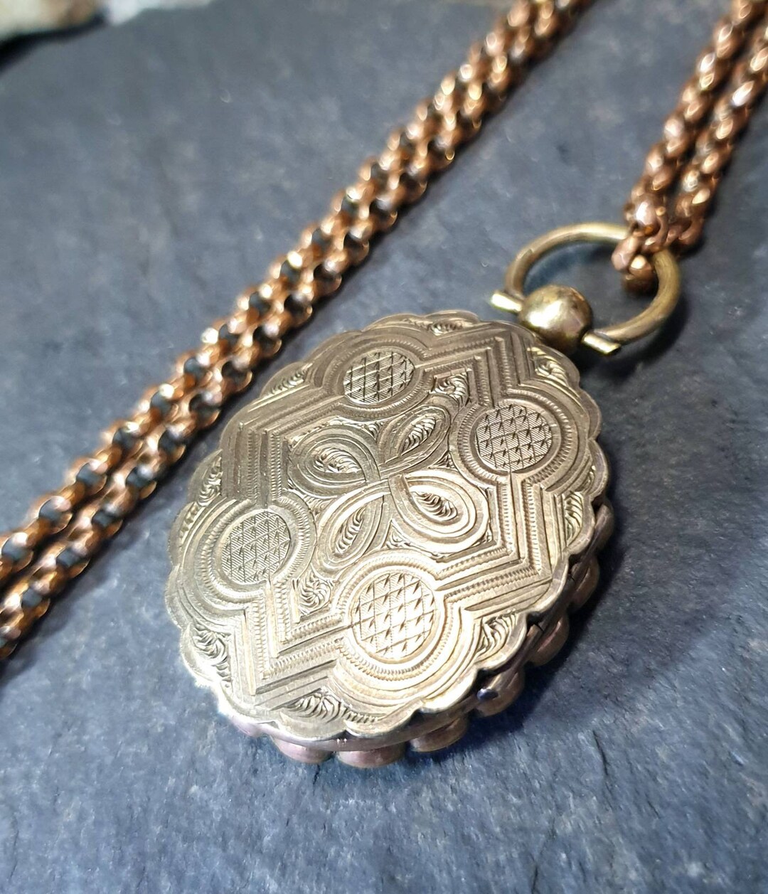 Antique Rolled Gold Tri Fold LOCKET Triple Opening With - Etsy Australia