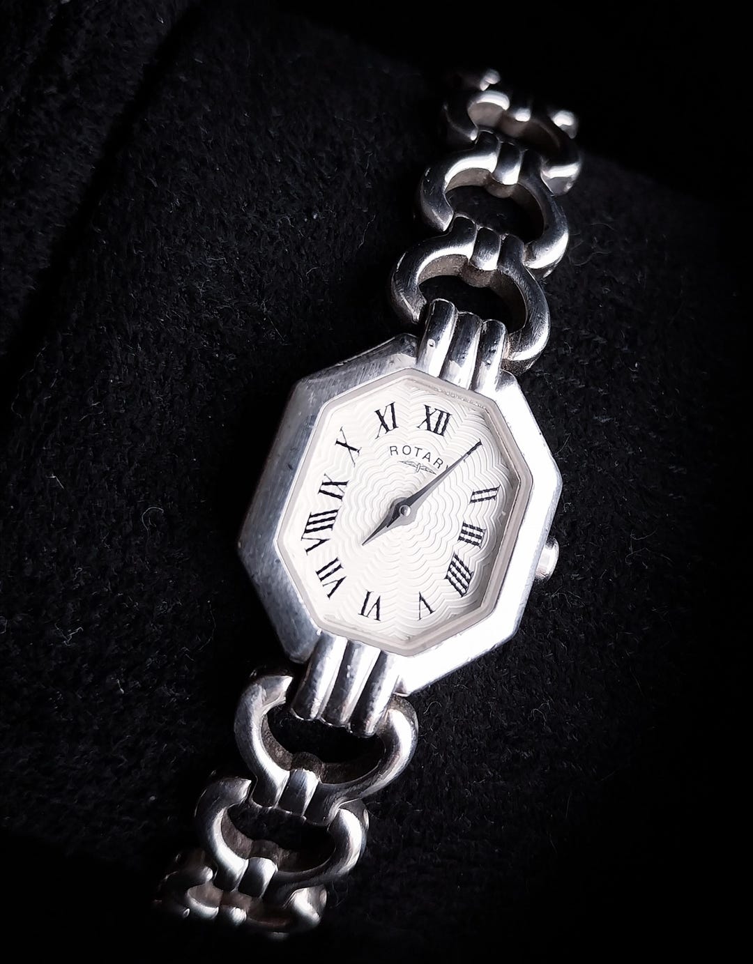 Vintage Sterling Silver ROTARY WATCH Link Bracelet Strap 18cm 40.2g - Etsy