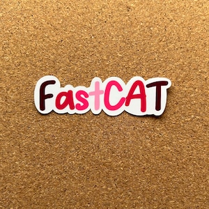 FASTCAT Sticker, Lure Coursing Decal, CAT, Sighthound Sports, Gift for ...