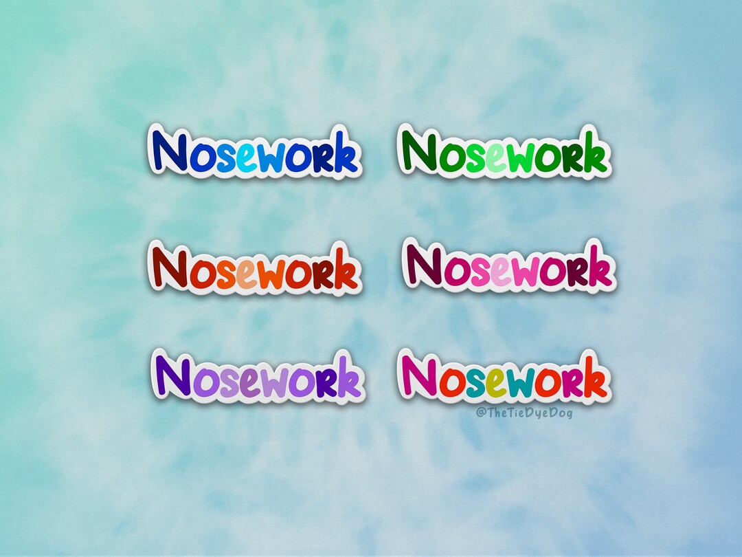 Nosework Sticker, Gift for Dog Handler, Dog Sports Decal, Scent Work ...