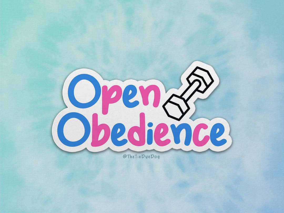 Open Obedience Sticker, Rally Obedience Decal, Utility, Heeling, Gift ...
