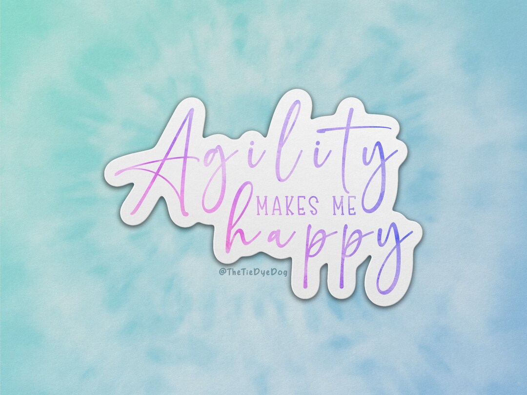 Dog Agility Sticker, Gift for Agility Handler, Agility Judge, Dog ...