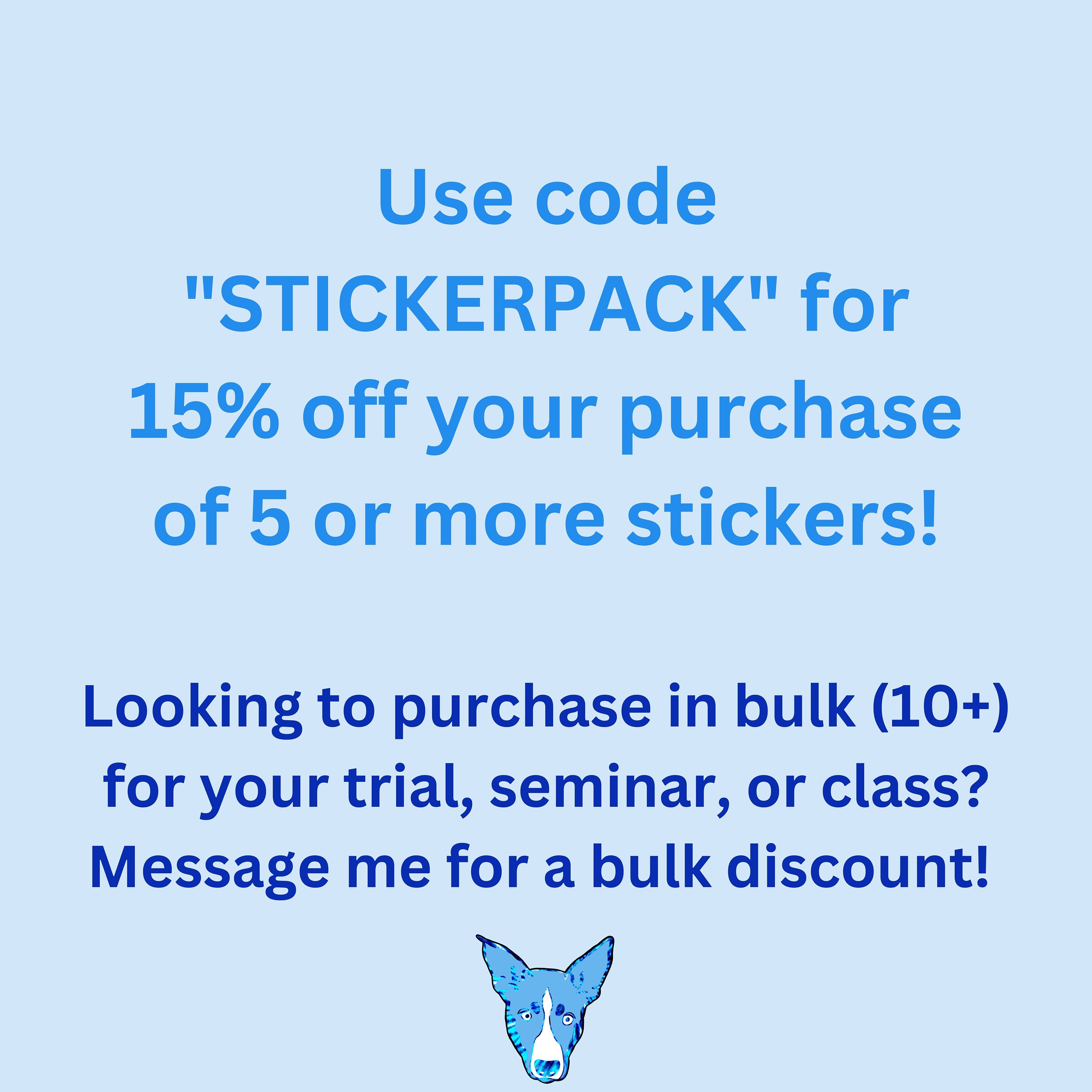 Dog Agility Sticker, Gift for Agility Handler, Agility Judge, Dog ...