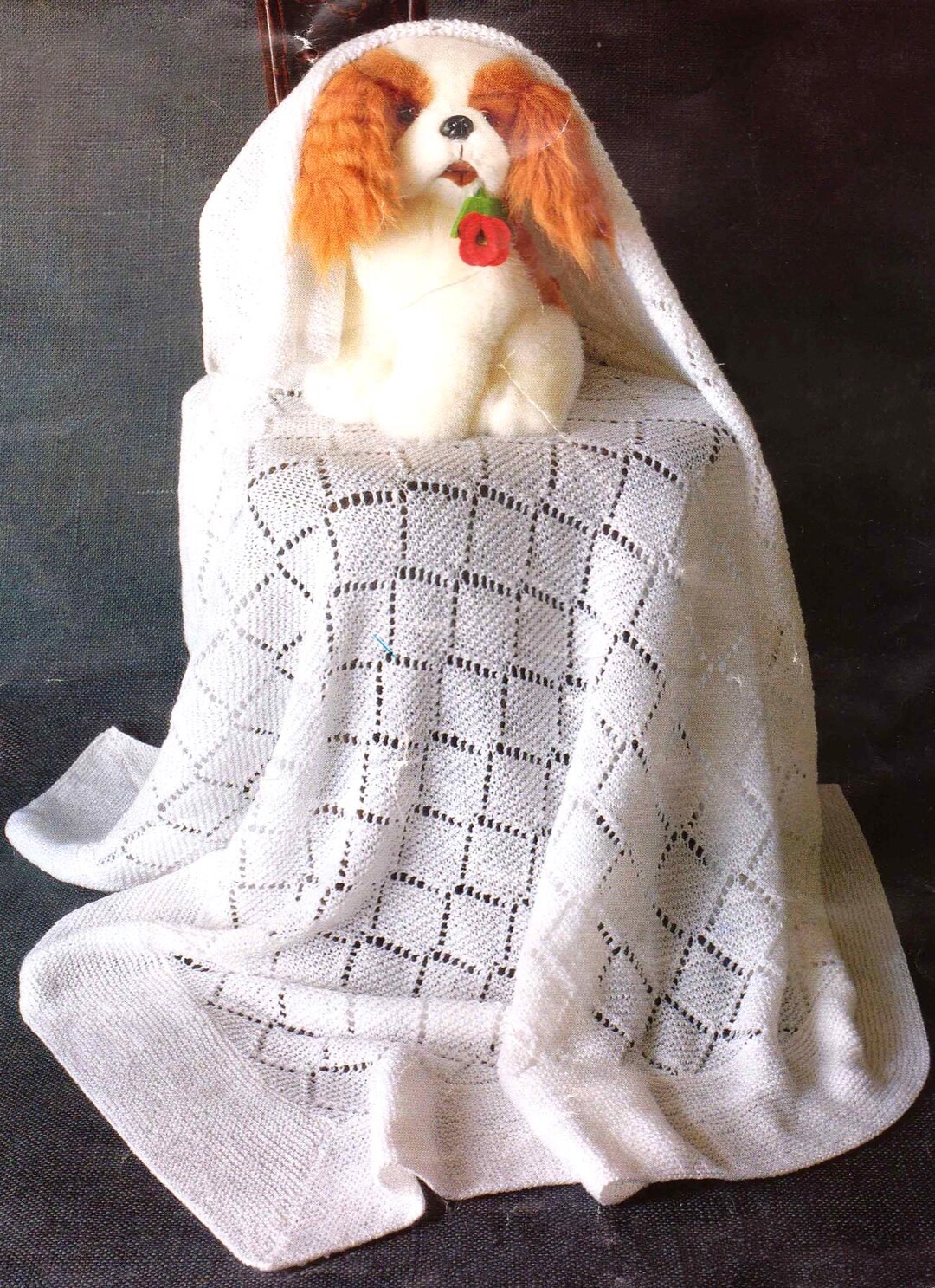 Nearly Free PDF Knitting Pattern 665~diamond Lace Shawl~2ply - Etsy