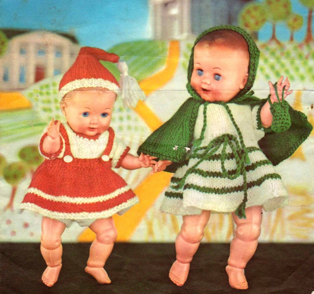 PDF Knitting Pattern 680~doll's Clothes~dk~11 and 13" Dolls - Etsy