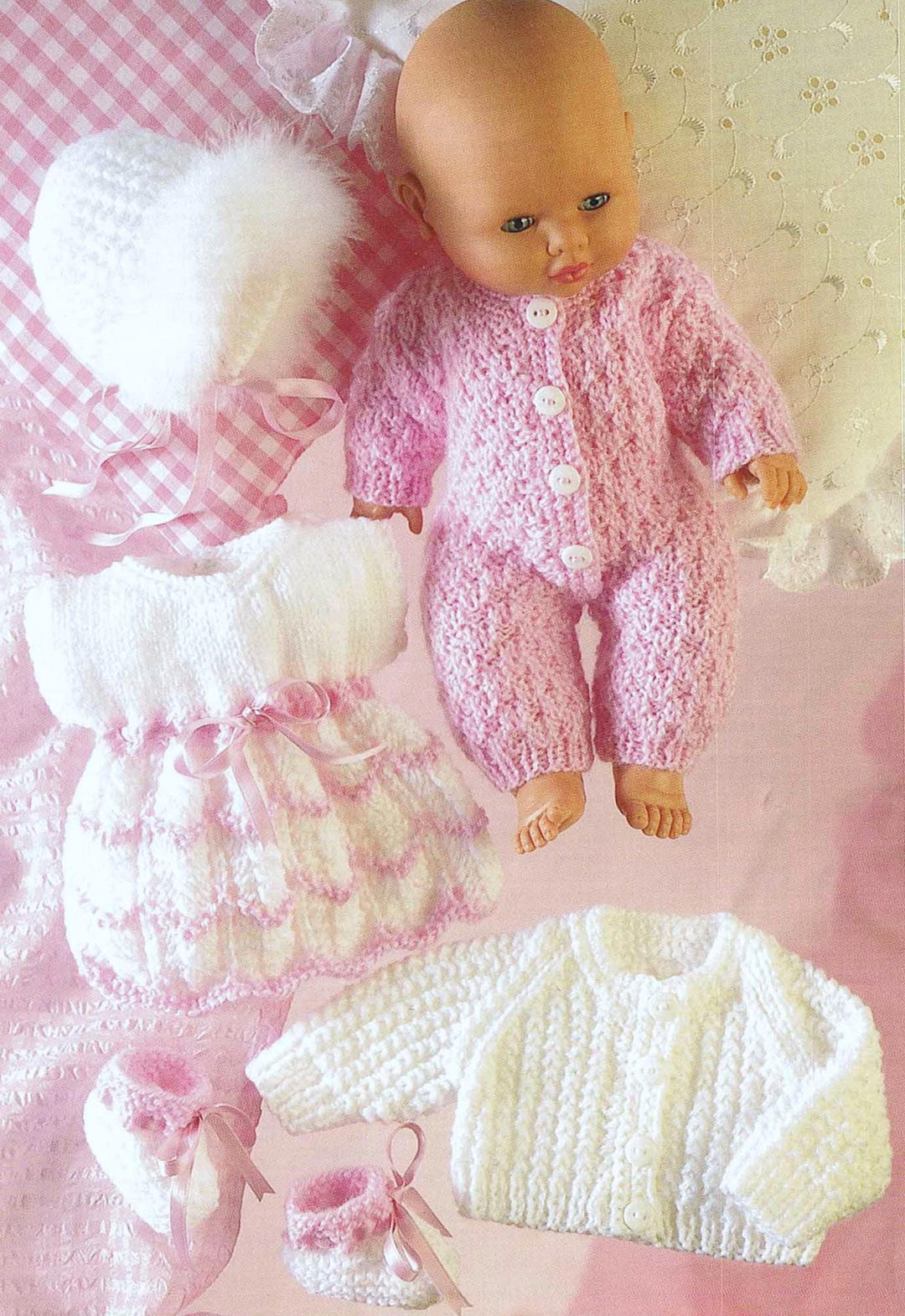 PDF Knitting Pattern 3072~doll's Clothes~dk~14 Inch Dolls - Etsy