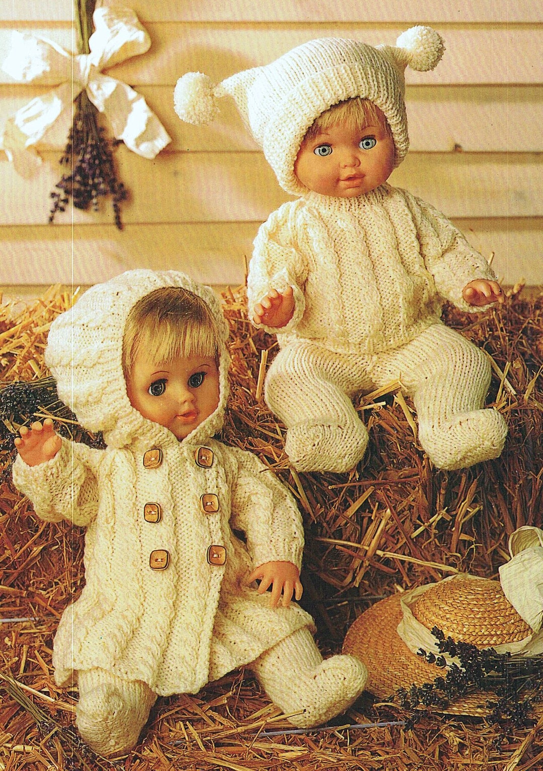PDF Knitting Pattern 5179~outfits for Dolls or Prem Babies~dk~12-22in ...