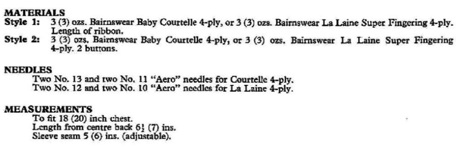 NEARLY FREE Pdf Knitting Pattern 1692~two Little Ballerina Cardigans ...