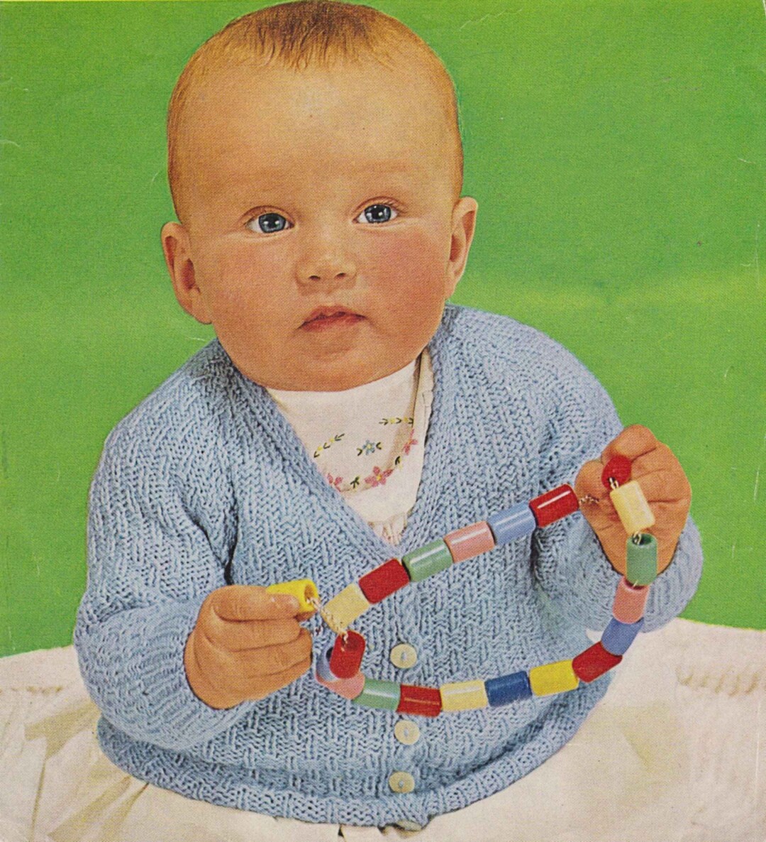 Nearly Free PDF Knitting Pattern 3536~baby's/toddler's Cardigan~qk~18 ...