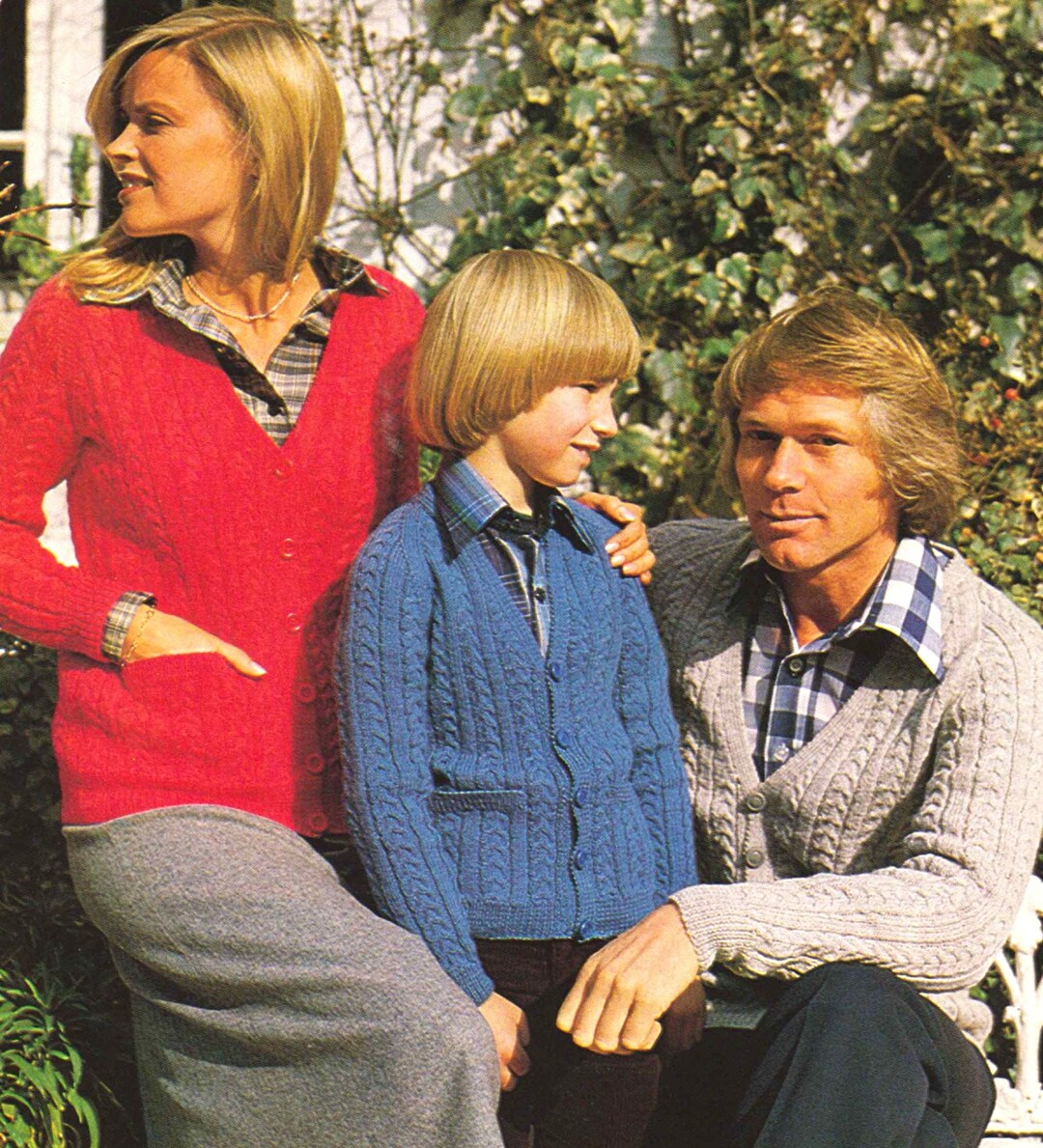 Nearly Free PDF Knitting Pattern 1656~cabled Family Jacket~4ply~26-44 ...