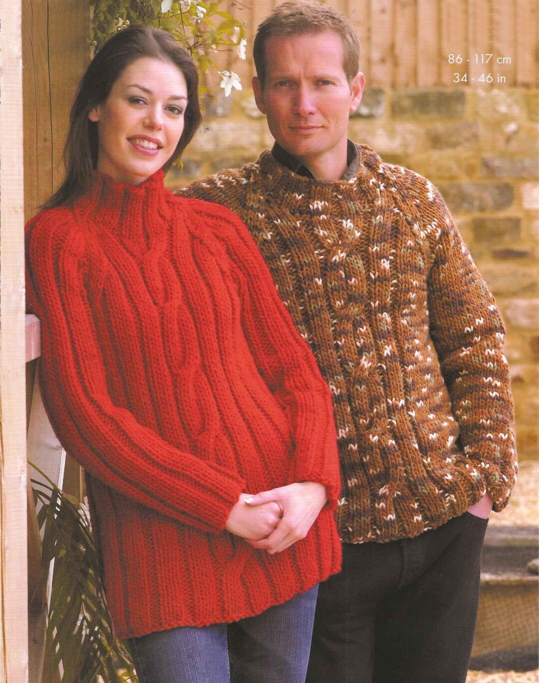 Nearly Free PDF Knitting Pattern 2960~adult's Cable Panel Sweaters ...