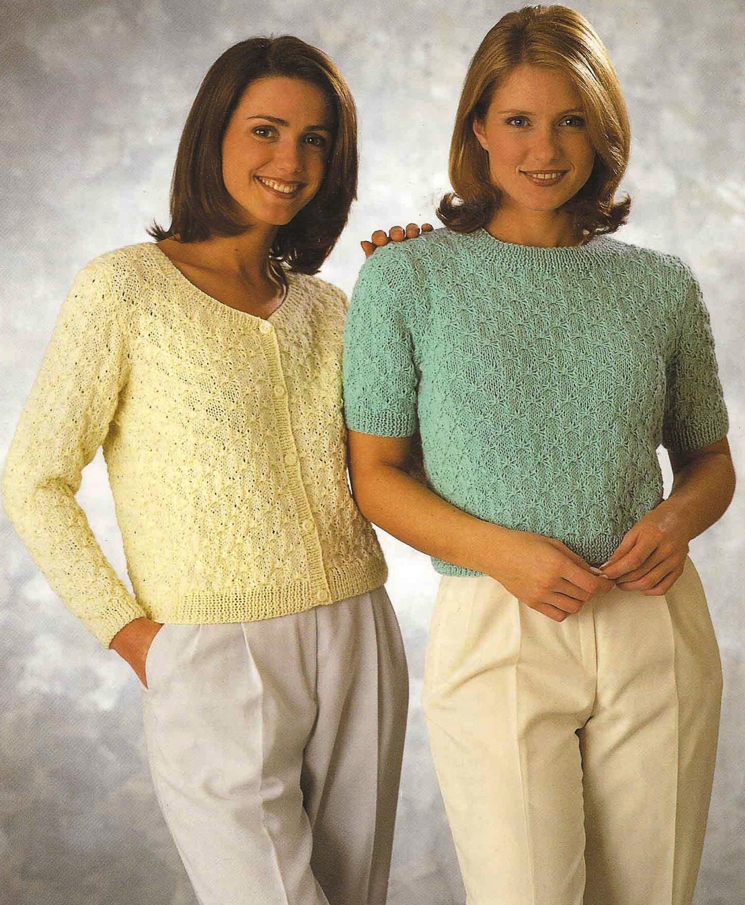 PDF Knitting Patternstar Stitch Sweater & Cardigandk30-44 - Etsy
