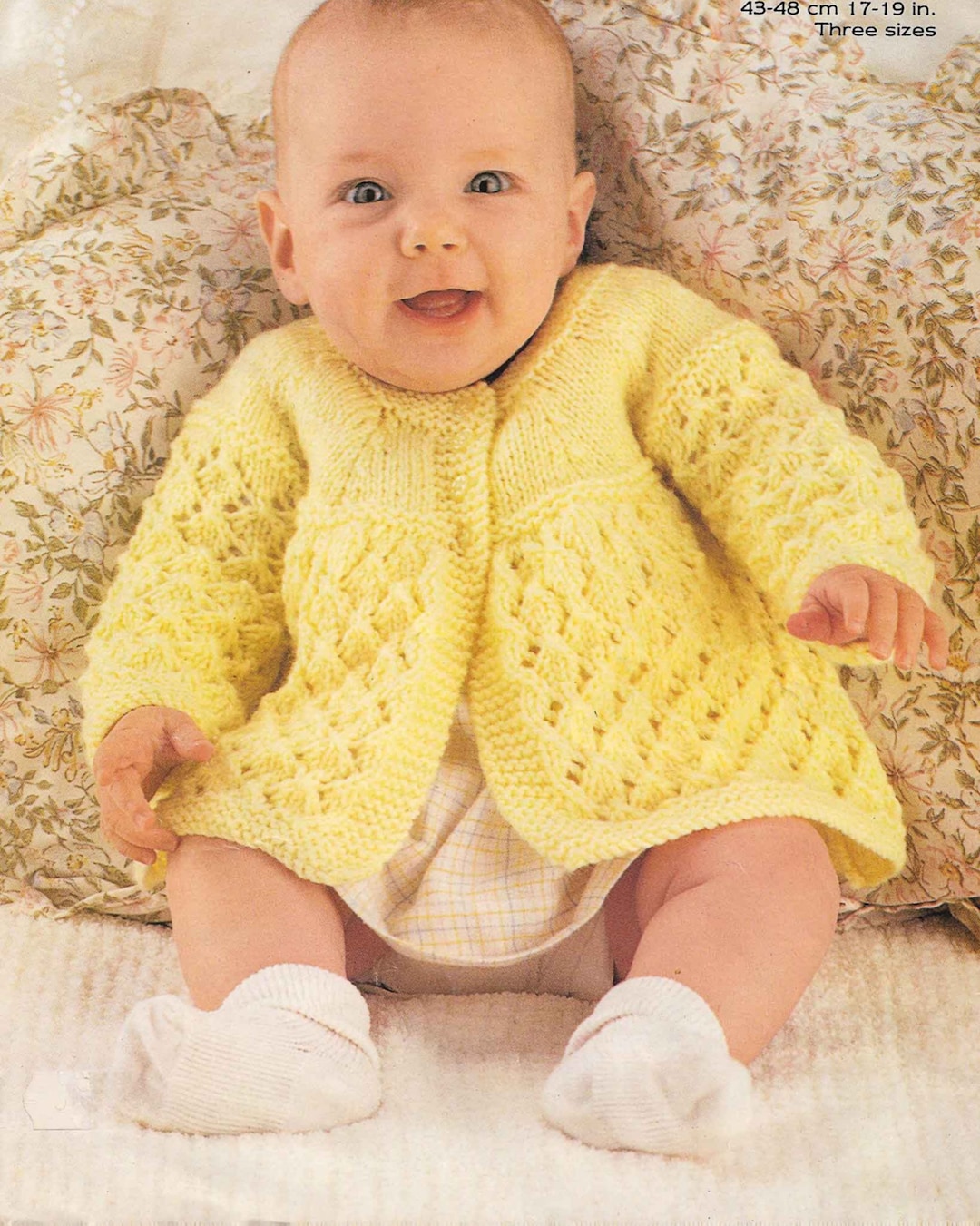 PDF Knitting Pattern 8715~lacy Matinee Coat~dk~17-19" - Etsy