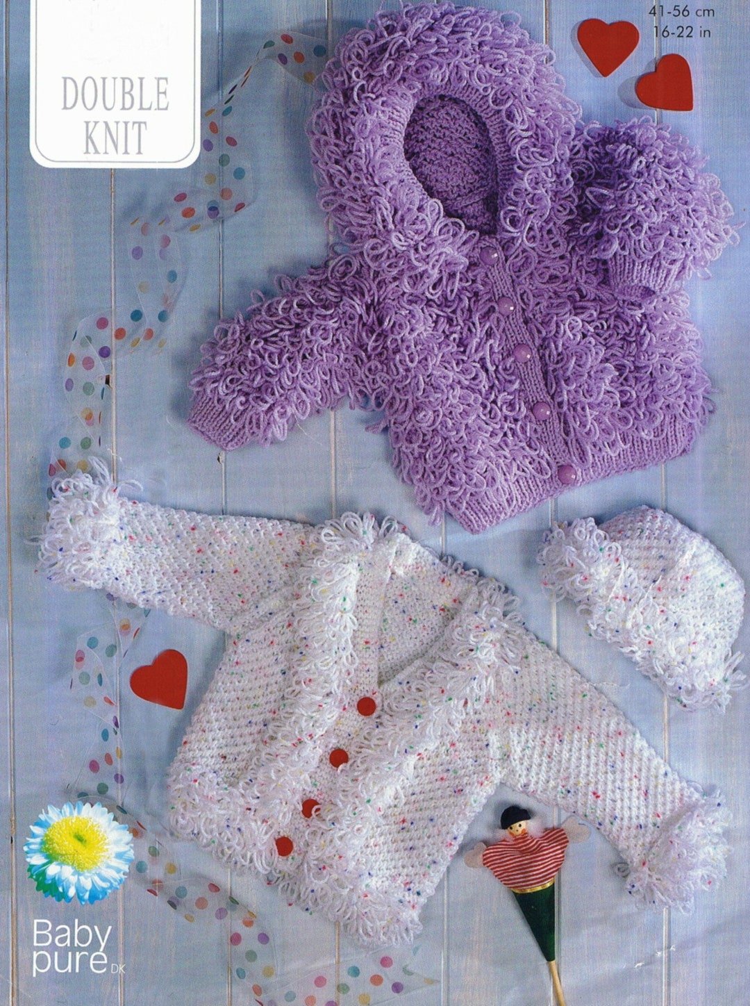 PDF Knitting Pattern 2736~loopy Jackets & Hat~dk~16-22" - Etsy