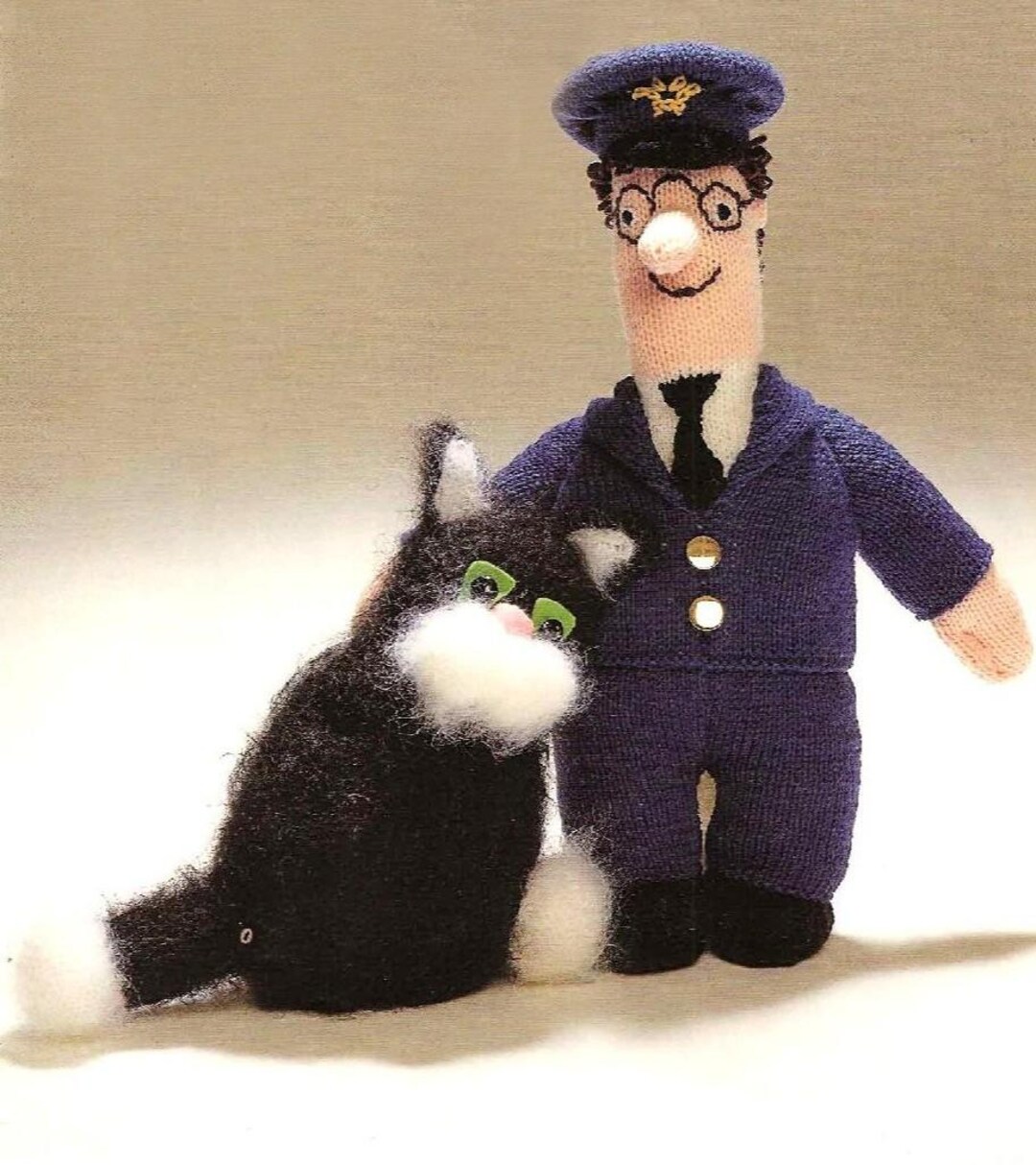 PDF Knitting Pattern 2261~ Postman Pat and Jess Toys~dk & Mohair - Etsy