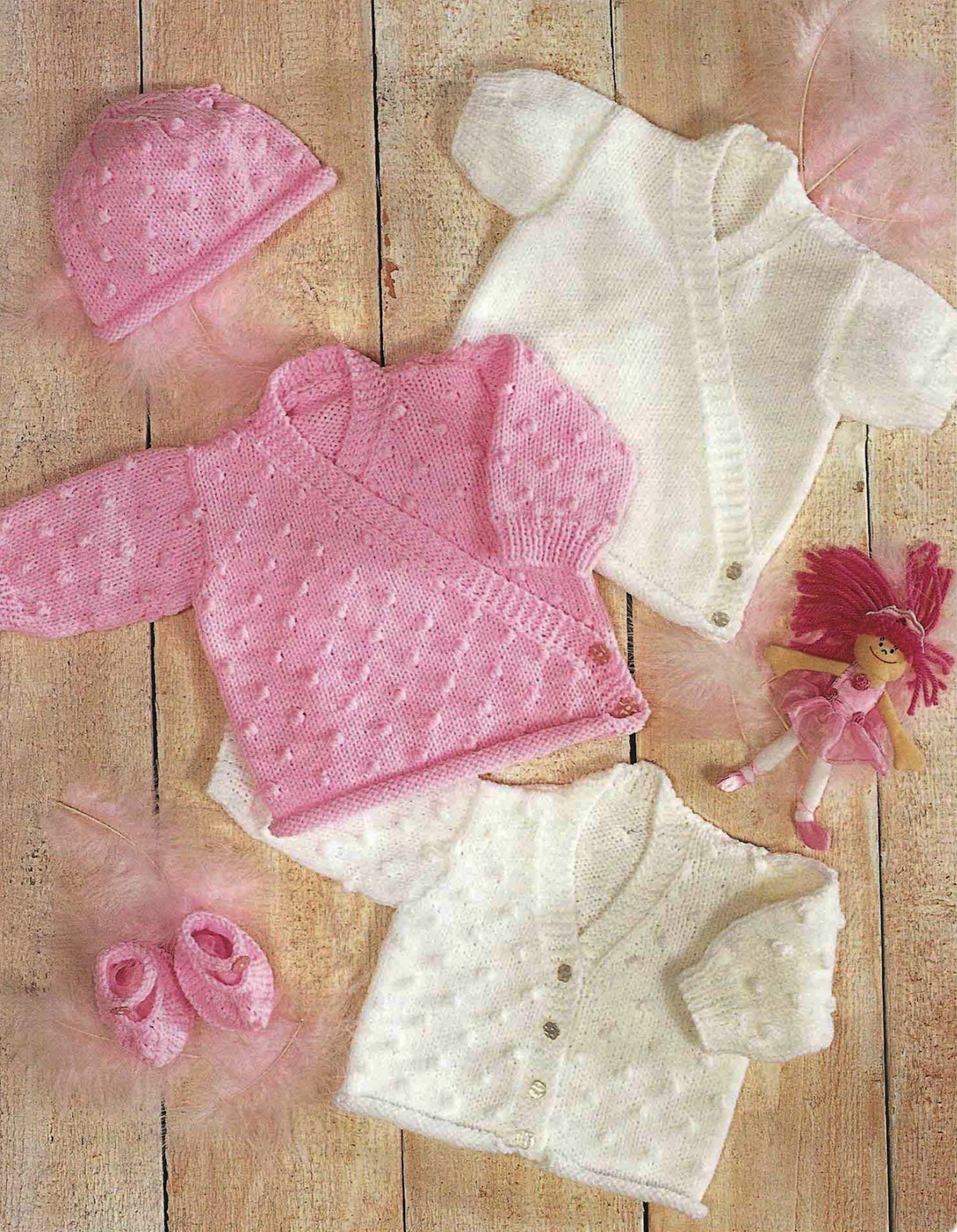 PDF Knitting Pattern 7203~cardigans, Hat & Slippers~dk~16-26" - Etsy