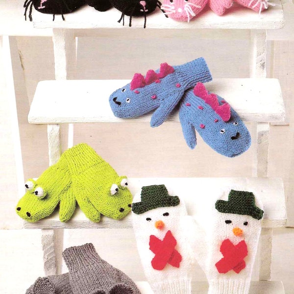 Animal Mittens - Etsy UK