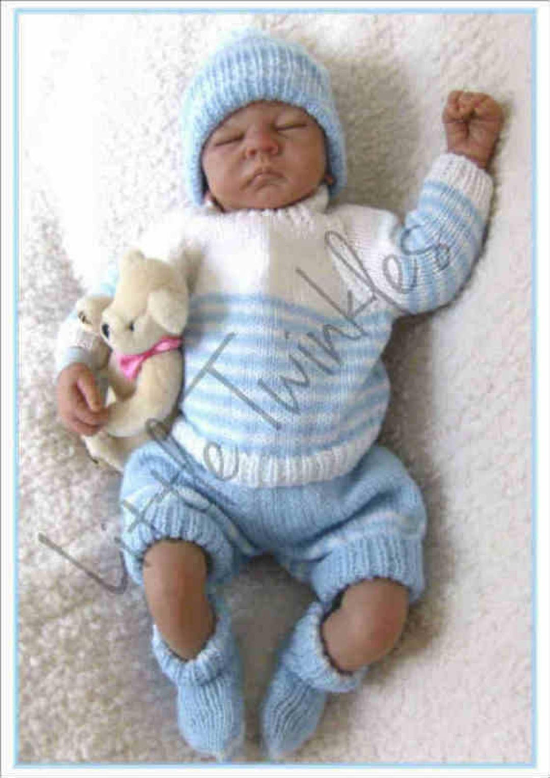 Alex Knitting Pattern Pdf~baby's 4-piece Sweater & Shorts Set~dk~0-3 ...