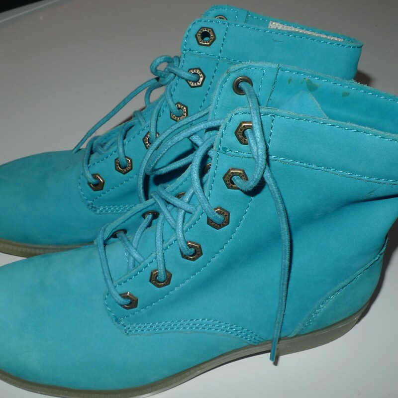 Turquoise Boots - Etsy