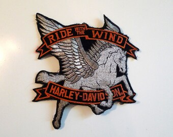 Harley Davidson Embroidered Patch Harley Logo Wing Motorcycle Jacket 15 ...