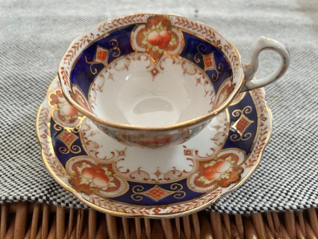 1920's Royal Albert Crown Rust and Cobalt Green Imari Cup - Etsy