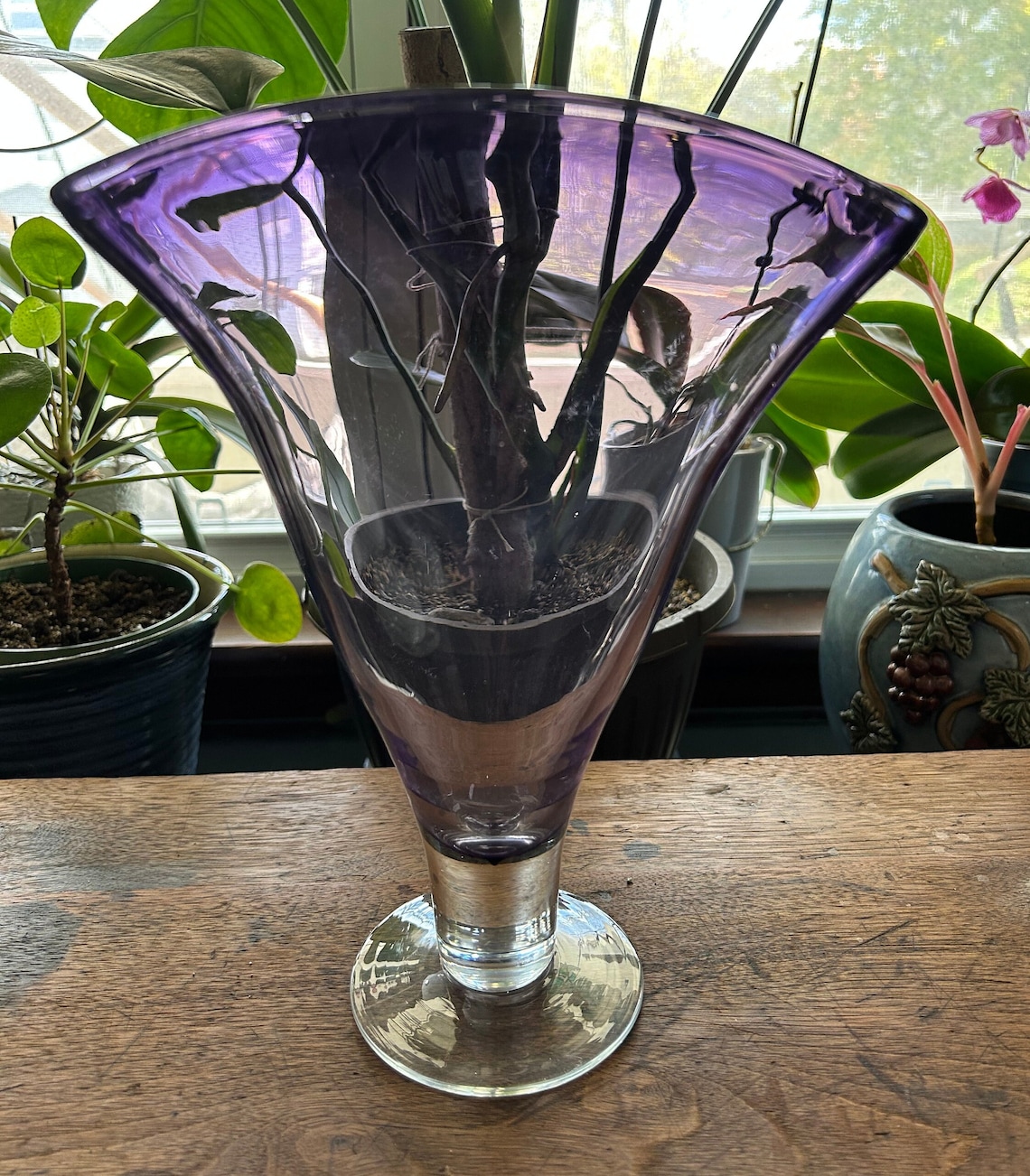 Rare Blenko Vintage Handblown Glass Fan Vase - Etsy