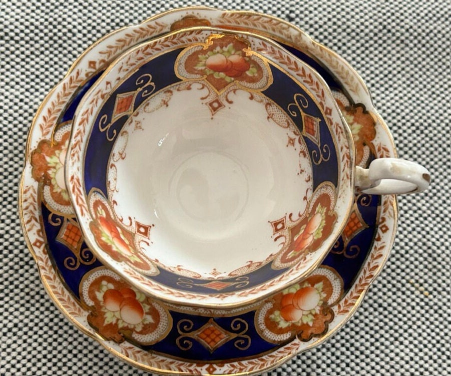 1920's Royal Albert Crown Rust and Cobalt Green Imari Cup - Etsy