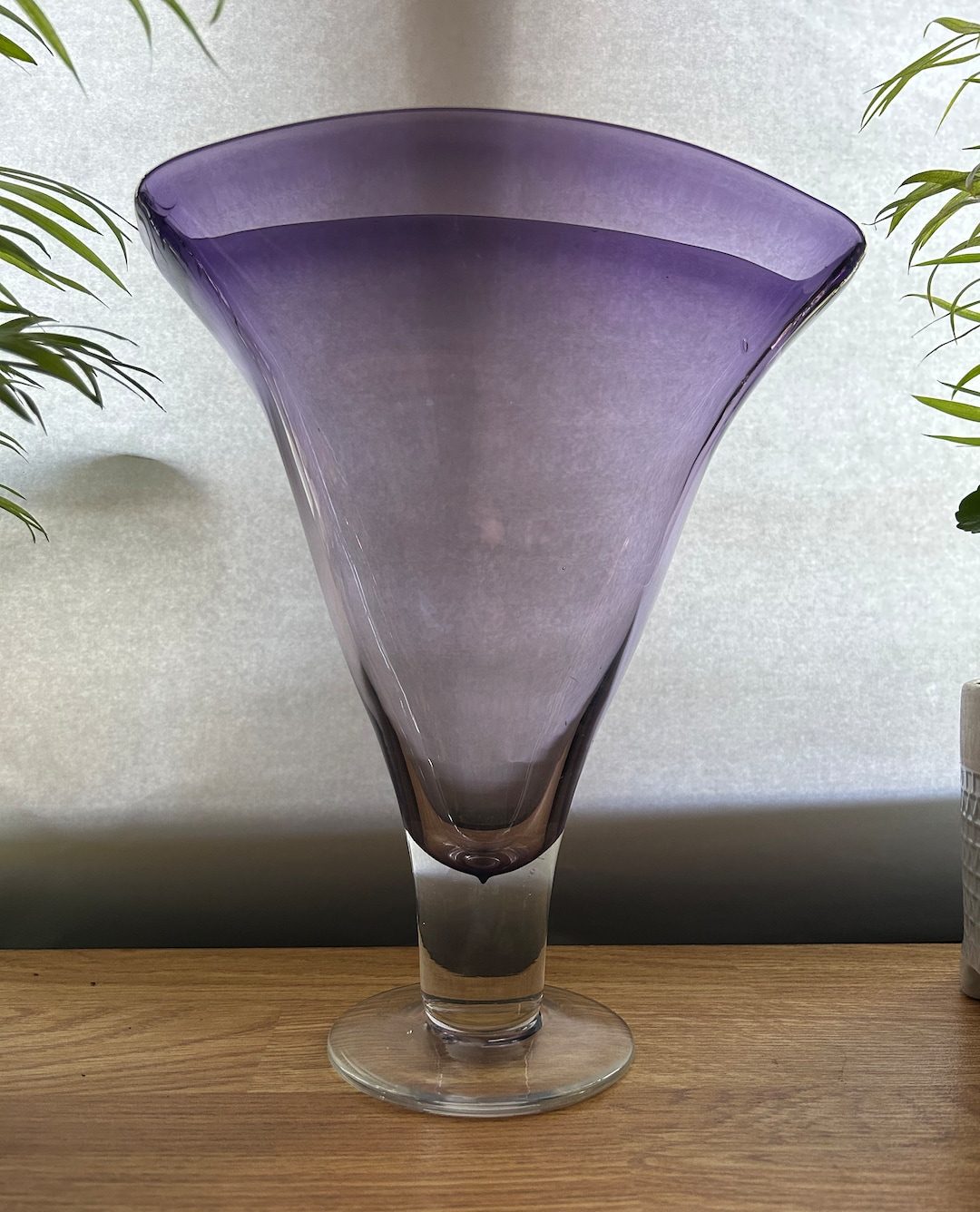 Rare Blenko Vintage Handblown Glass Fan Vase - Etsy