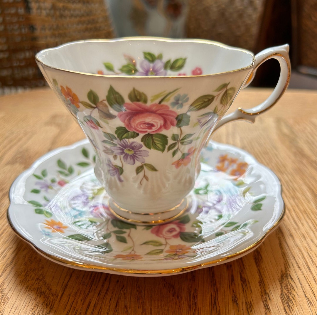Royal Albert 'devon' Bone China Teacup and Saucer. - Etsy