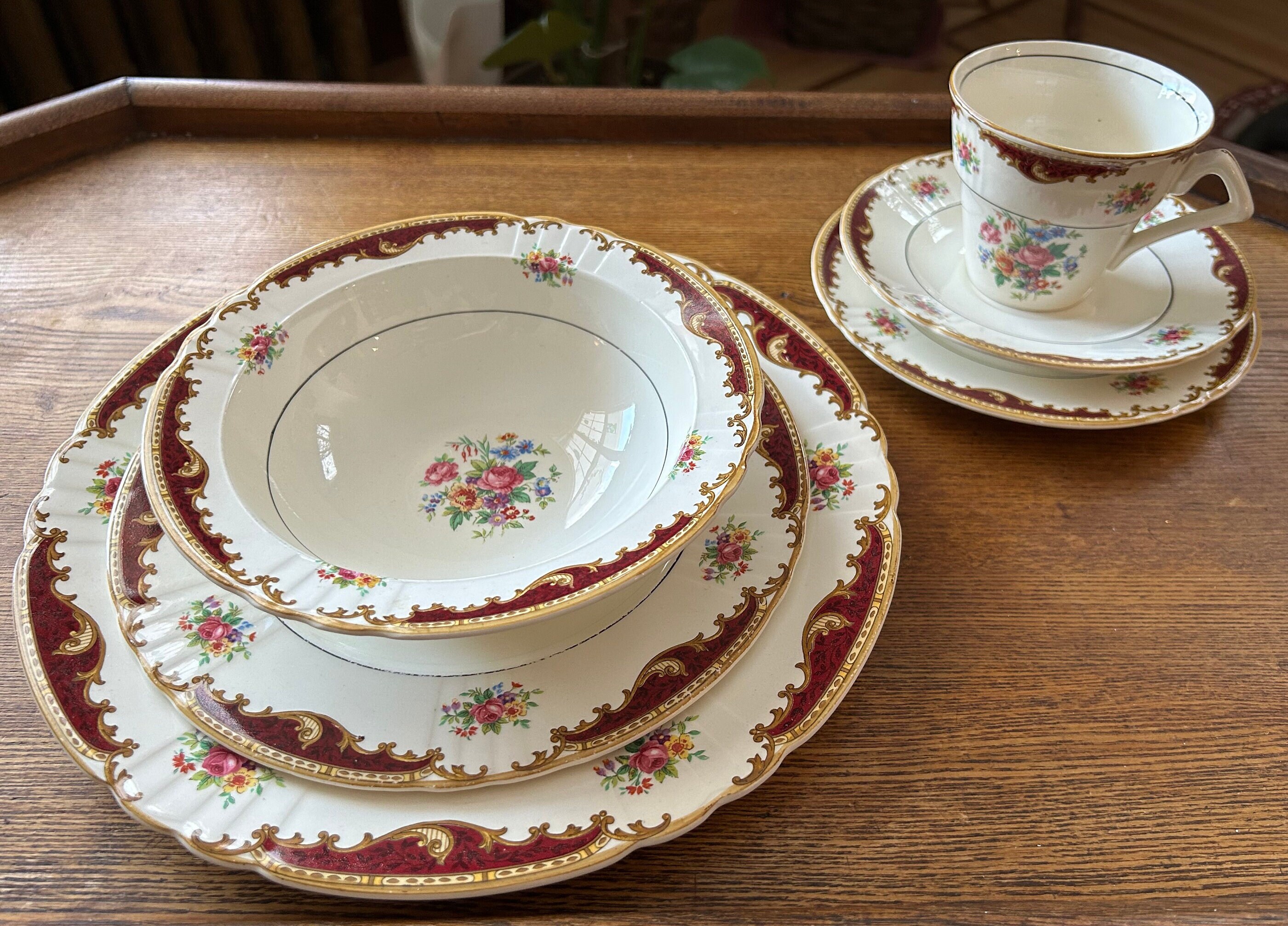 RARE Vintage Myott Staffordshire Pottery, dorothy, Made in England, Six ...