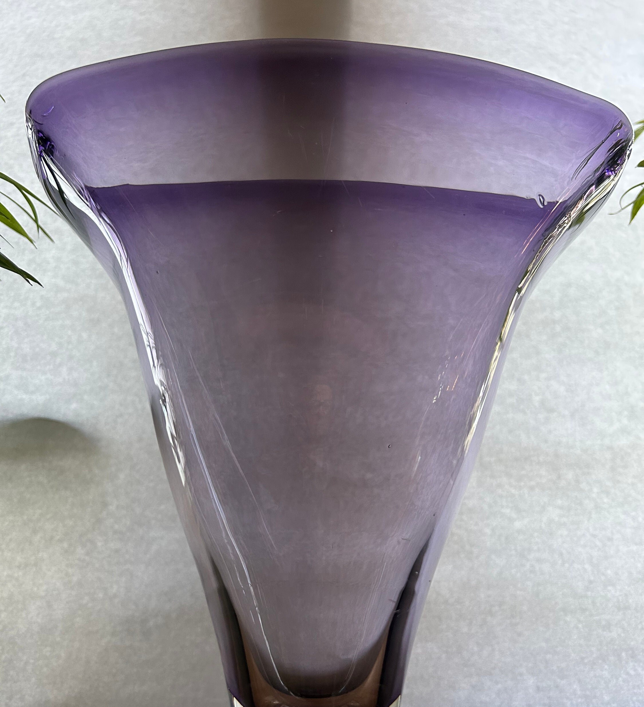 Rare Blenko Vintage Handblown Glass Fan Vase - Etsy